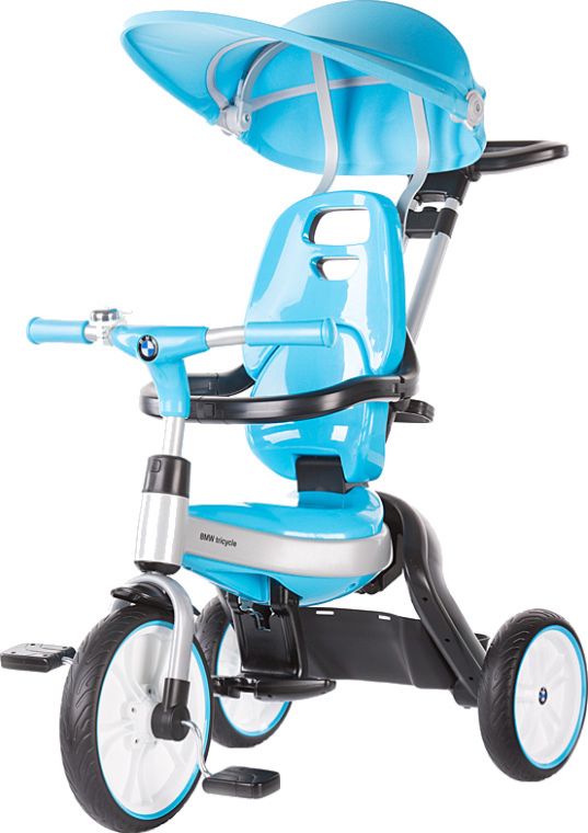 BMW - Детска сгъваема триколка с дръжка за бутане - store.bg